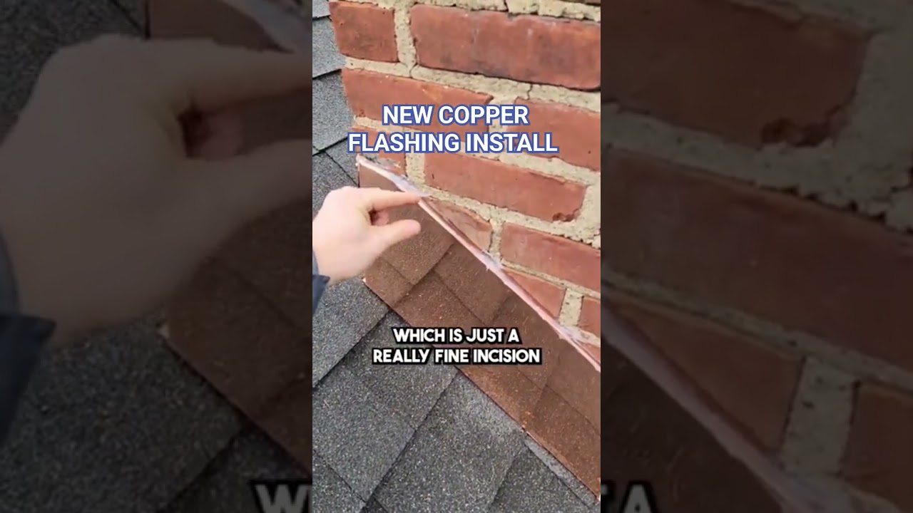 New Copper Chimney Flashing by Mattsson Roofing - Glen Rock, NJ