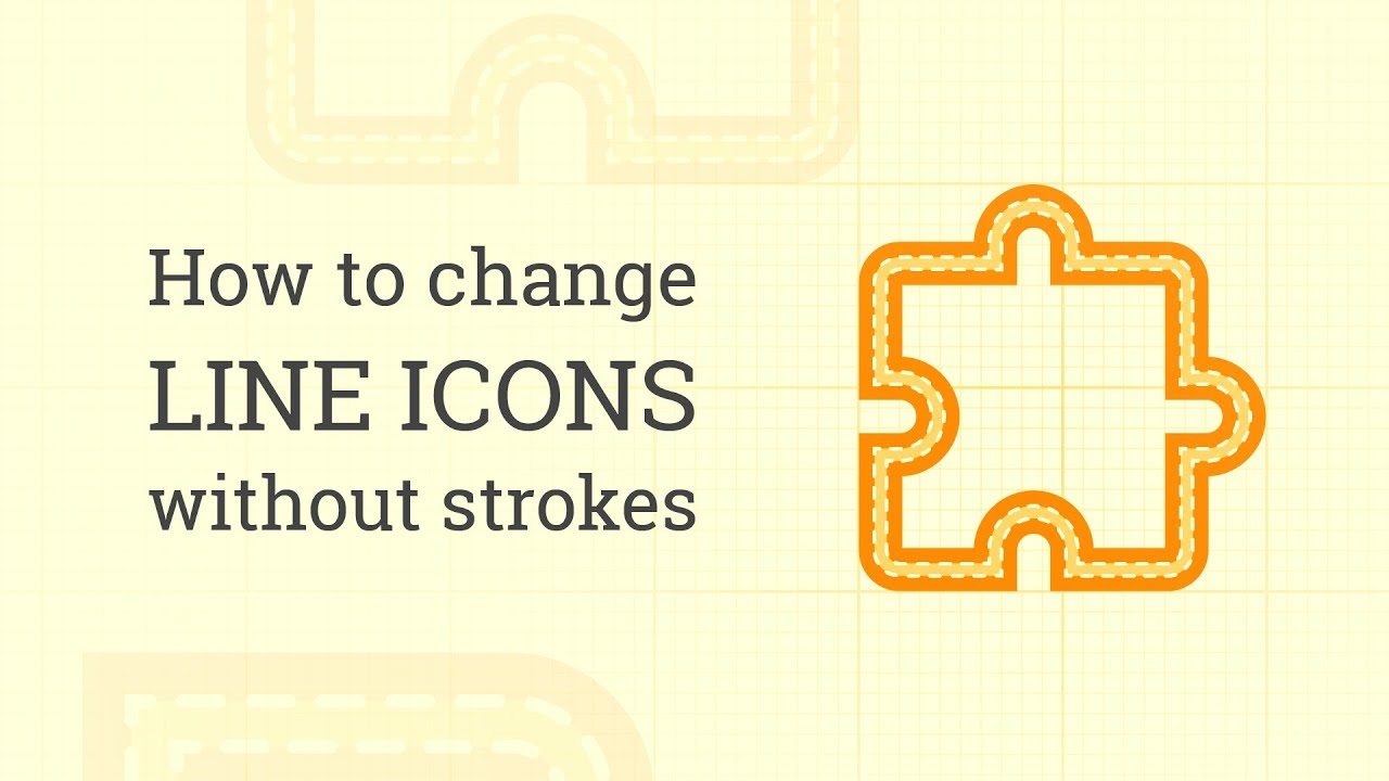 Tutorial: How to change line icons without strokes