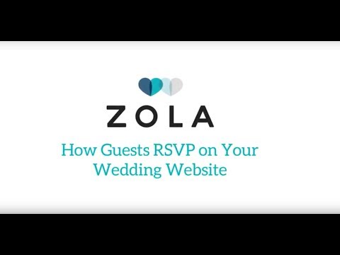 Zola Weddings | How Guests RSVP on Zola Wedding Websites