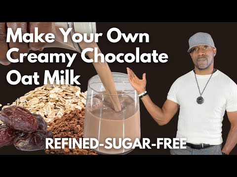 Creamy Chocolate Oat Milk - Refined Sugar-Free & Oil-Free