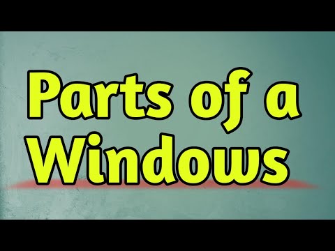 !! Parts of a Windows !! menu bar tool bar