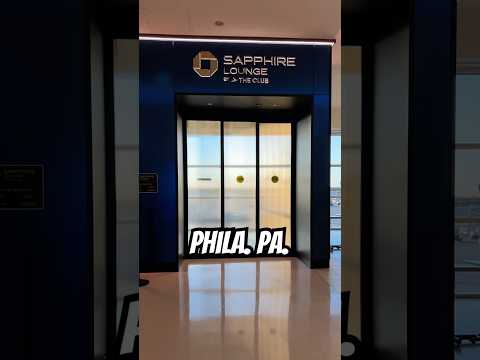 Visit the Chase Sapphire Lounge in Philadelphia International Airport with me