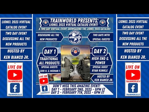 Lionel Trains 2023 Virtual High End Catalog Event With Special Guest Ryan Kunkle of Lionel Trains!