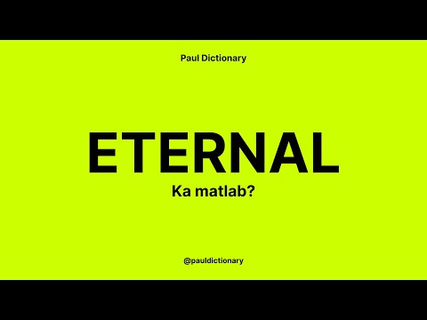 eternal Meaning in Hindi/Urdu | Meaning of eternal | eternal ka matlab? | eternal क्या है?