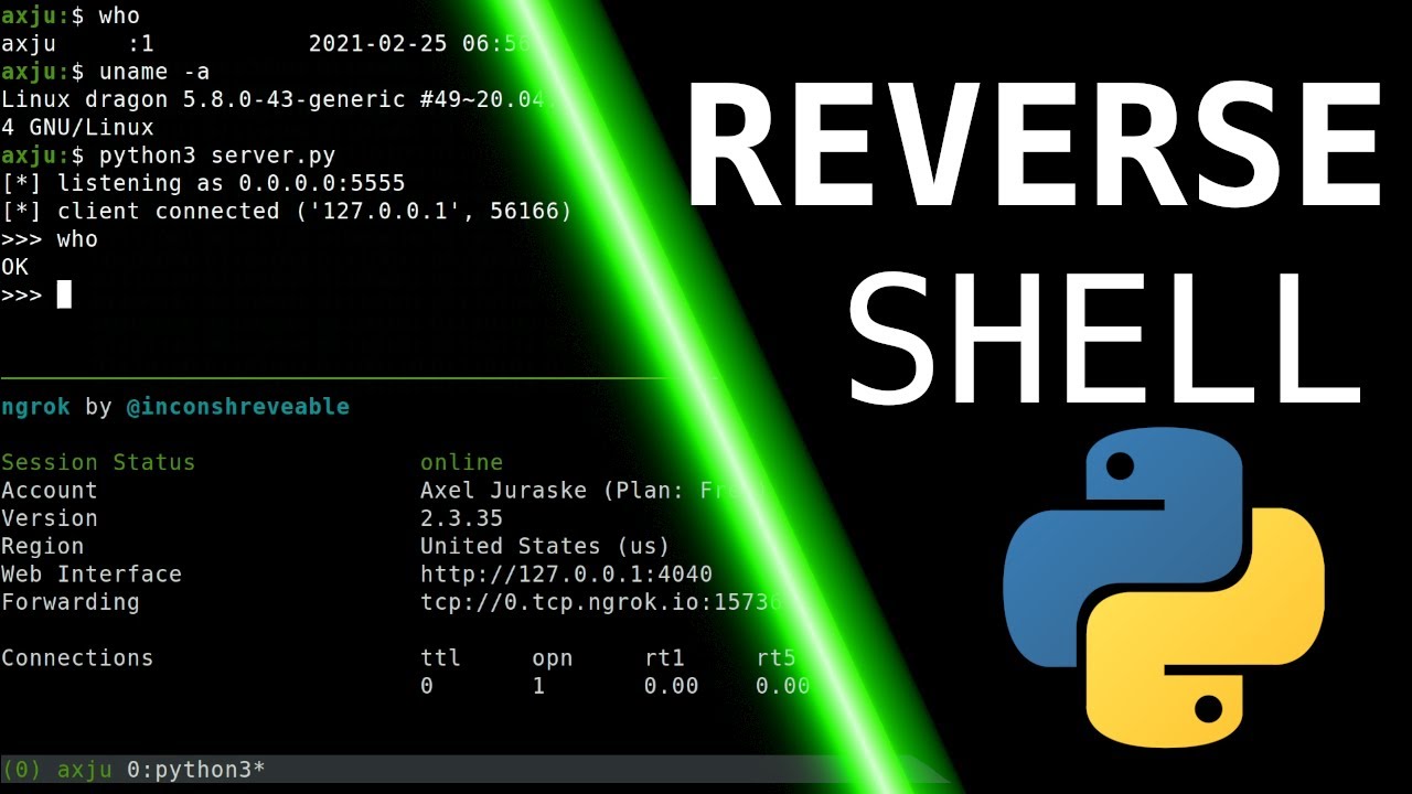 Just a reverse shell with python