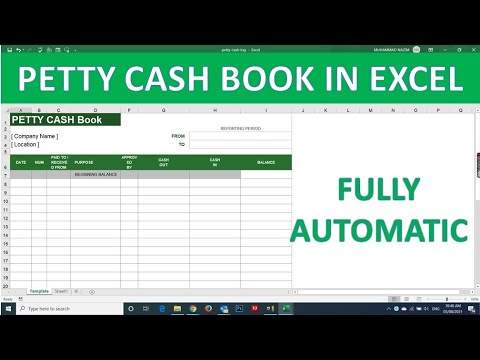 How to Create a Petty cash book in excel |How to Create a Petty Cash Account in Excel | cash book