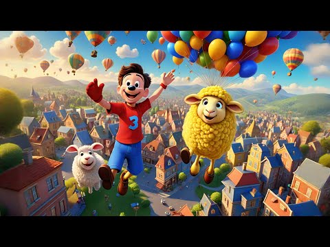 "Mickey’s Cloudy Adventure with Yellow Sheep! | Rhyming Story for Kids"