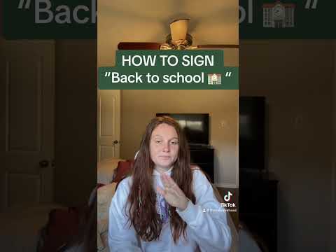 Learn How To Sign "Back To School" in ASL for Beginners | American Sign Language #shorts