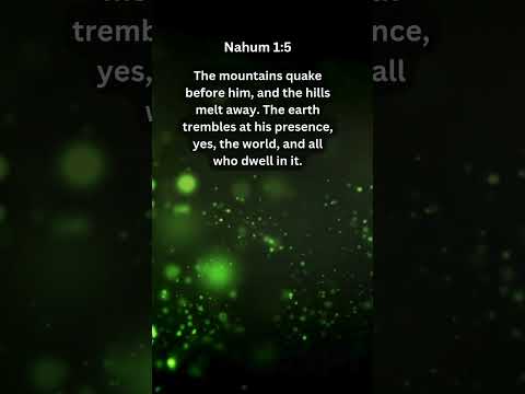 Journey of faith and spiritual growth | Nahum 1:5 Daily Bible Verse