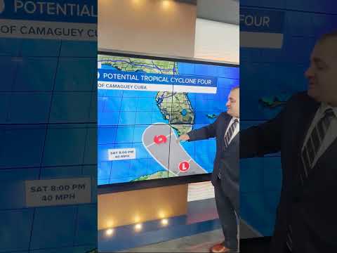 FOX 4 Weather Ctr: 11am update for expected storm Debby. #florida #tropicalstorm #tropicaldepression