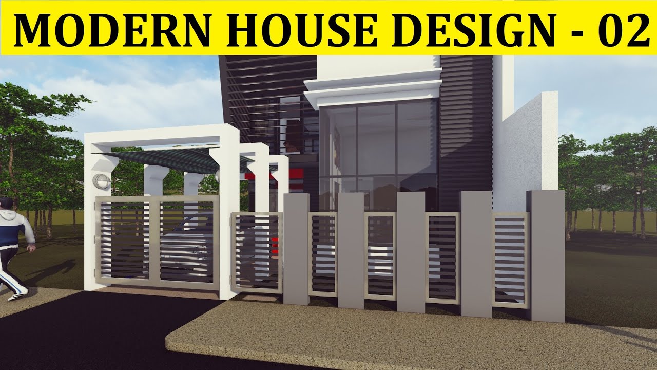 MODERN HOUSE DESIGN - 4D ANIMATION (002)