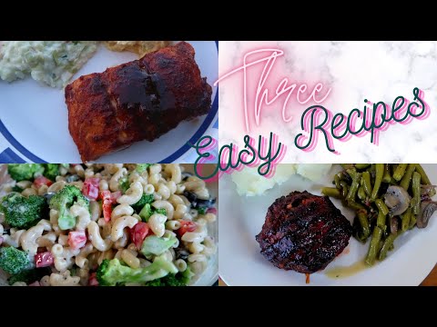 THREE EASY DINNERS | WHAT'S FOR DINNER | DISHING DELIGHTS