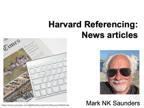 Harvard referencing: news articles