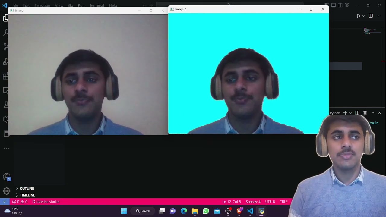 Remove Video Background Using Python || Project Idea- 1 || Project - 1 || Python || Priyanshu verma
