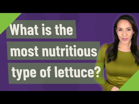 What is the most nutritious type of lettuce?