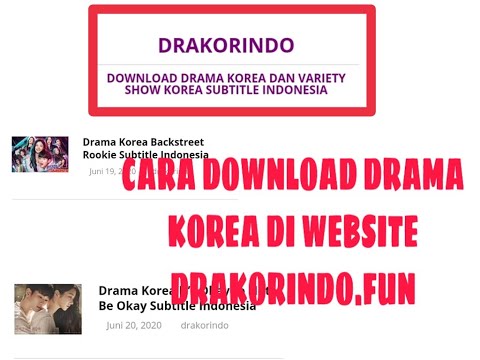 Cara DOWNLOAD Drama Korea di Website Drakorindo