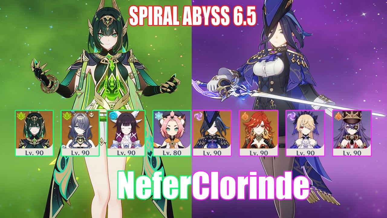 C0 Nefer & C0 Clorinde | Spiral Abyss 6.5 | Genshin Impact