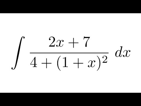 Integral of (2x+7)/(4+(1+x)^2) - Integrals ForYou
