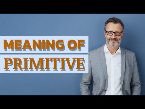 Primitive | Meaning of primitive