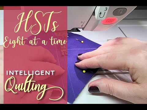 How to Make Half Square Triangles Eight at a Time