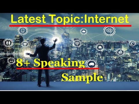 Latest speaking topic: Internet..