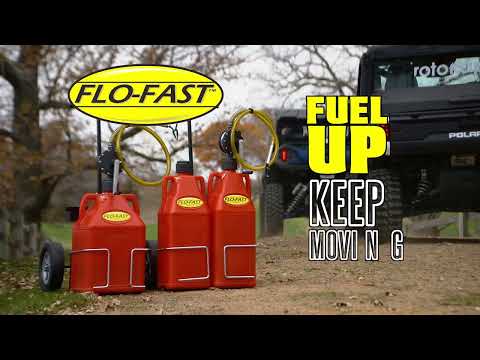 FLO-FAST 15 Gallon Gas Container With Pump and Cart - Model# 30150-R