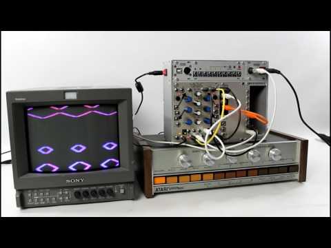 Atari C-240 Video Music Modified Analog Video Synthesizer & | Reverb
