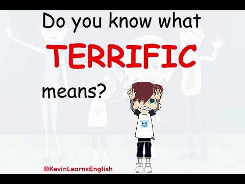 Do you know what TERRIFIC means? - Learn English words and phrases daily with Kevin.