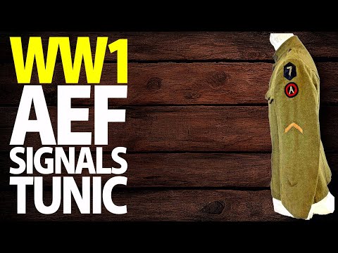 WW1 US AEF 7th Corps 3rd Army Signals Collar Disc Other Ranks Tunic History Collectibles Military