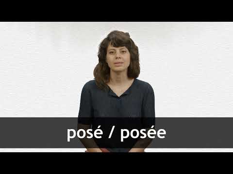 English Translation of “POSÉ” | Collins French-English Dictionary