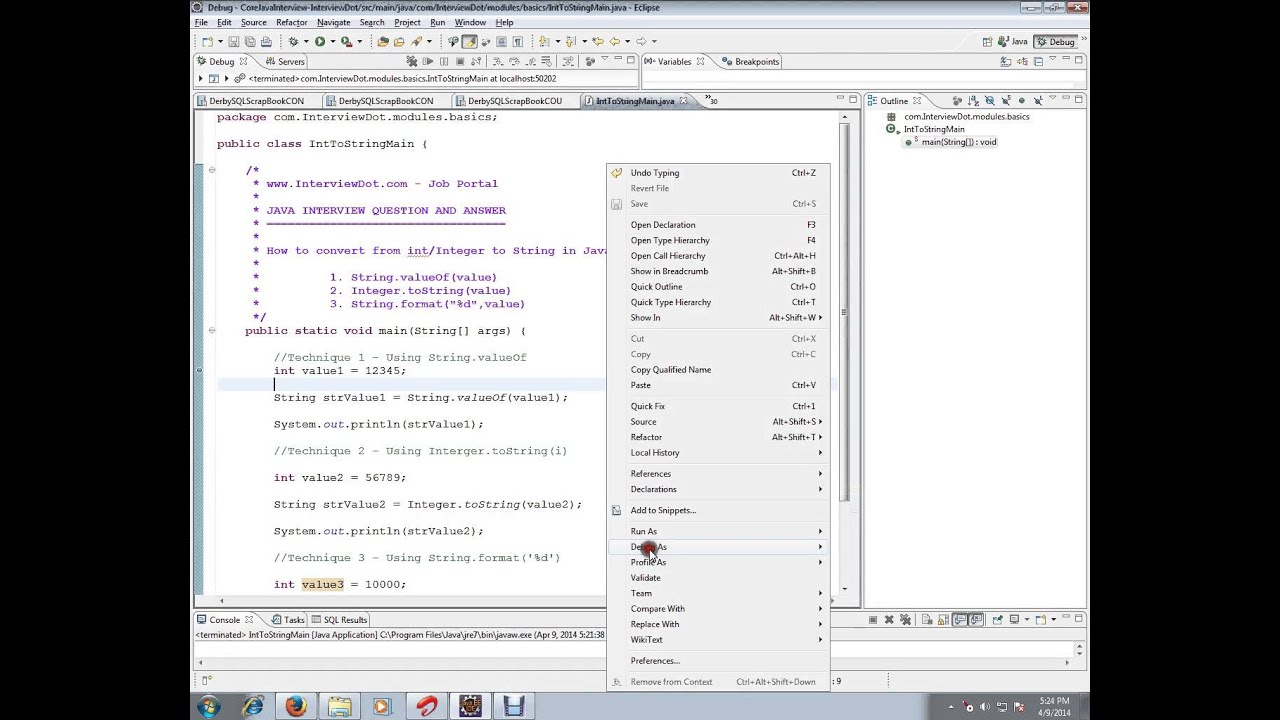 Java Int to String Conversion Methods