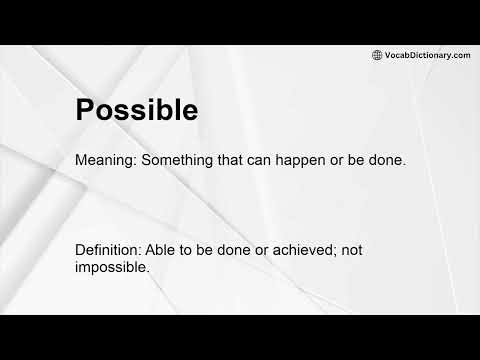 Possible Meaning