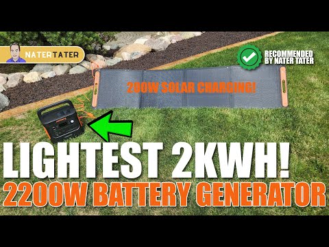 ✅ Jackery Explorer 2000 v2 Solar Battery Generator Backup - Portable Power