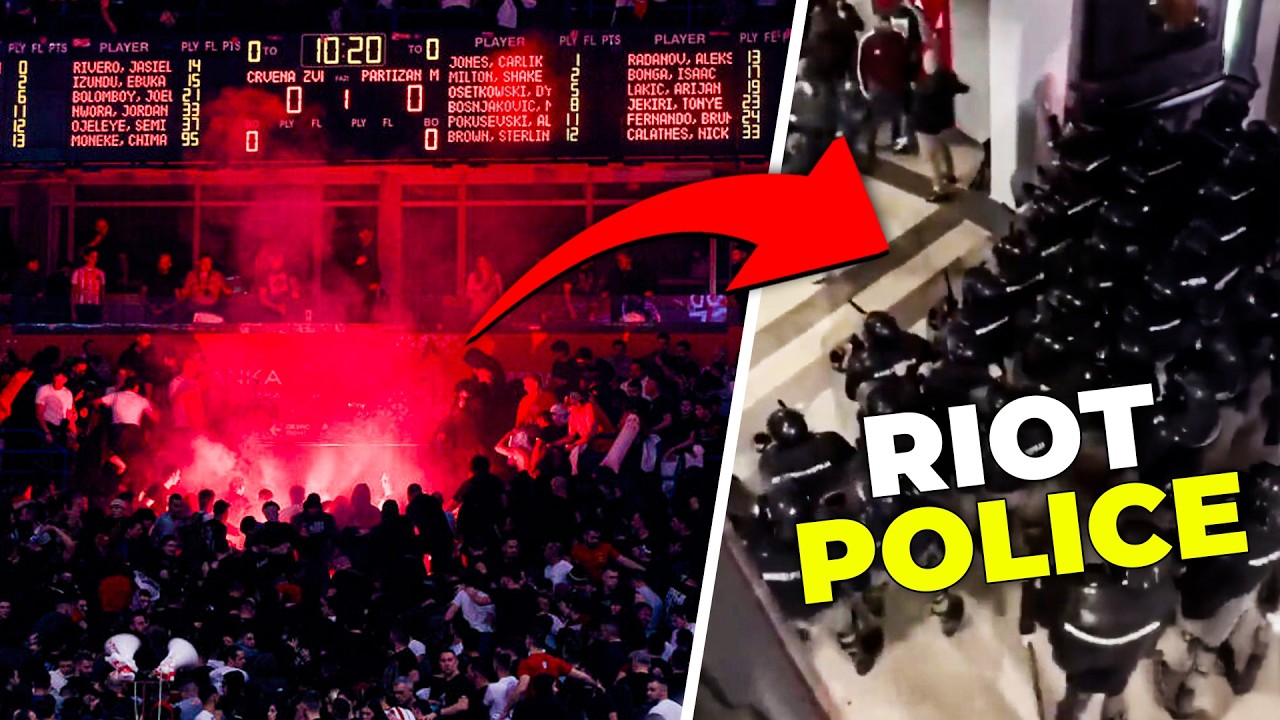 Fans Clash With Police In Belgrade Derby!