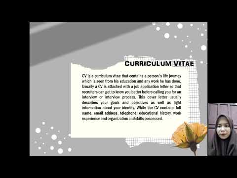 JOB APPLICATION, CURRICULUM VITAE, SYNONYM & ANTONYM