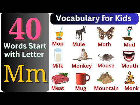 Words that start with M – Learning Videos for Kids - English Vocabulary Words