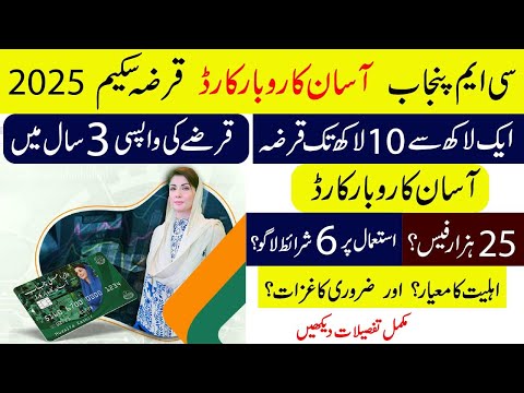 CM Punjab Aasaan Karobar Card Terms and Conditions: Eligibility, Benefits, and Rules