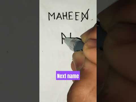 # MAHEEN name logo # Design # Next name #shorts # By Rajbir