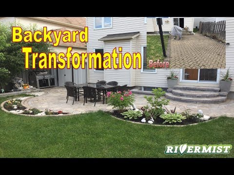 Backyard Transformation by RIVERMIST Landscape & Interlock