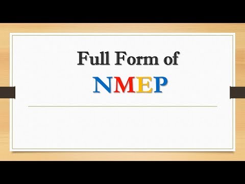Full Form of NMEP || Did You Know?
