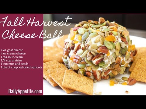 Fall Harvest Cheese Ball Appetizer Recipe