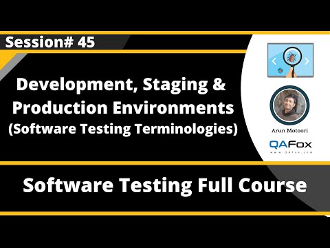 Development, Staging and Production Environments (Session 45 - Software Testing Terminologies)