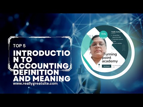 introduction to accounting meaning and definition