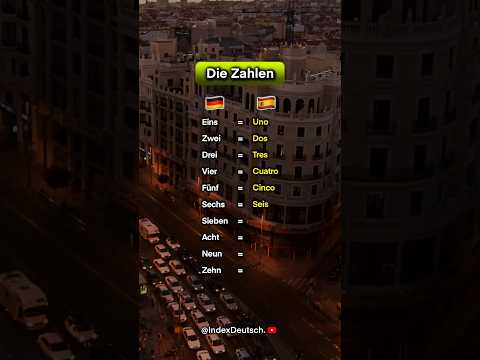 Zahlen auf Spanisch 🇪🇸 / 1-10 #Spanisch #Lernen #SpanischOnline
