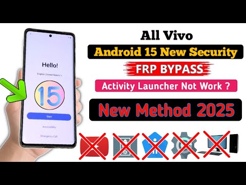 ✅All Vivo Android 15 FRP Bypass 2025 || Vivo android 15 activity launcher Not Working - Android 15 |