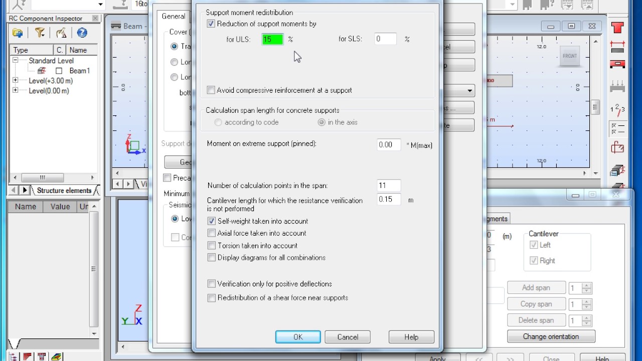 Robot Structural Analysis - RC Beam design