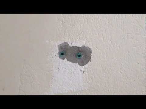 Patching Holes In Walls - How to fix or patch holes in rendered walls.