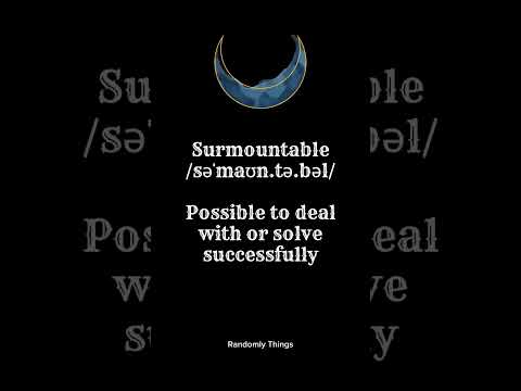#surmountable #mean #definition #meaning #cambridgedictionary #canva #capcut