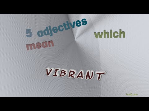 vibrant - 7 adjectives similar to vibrant (sentence examples)