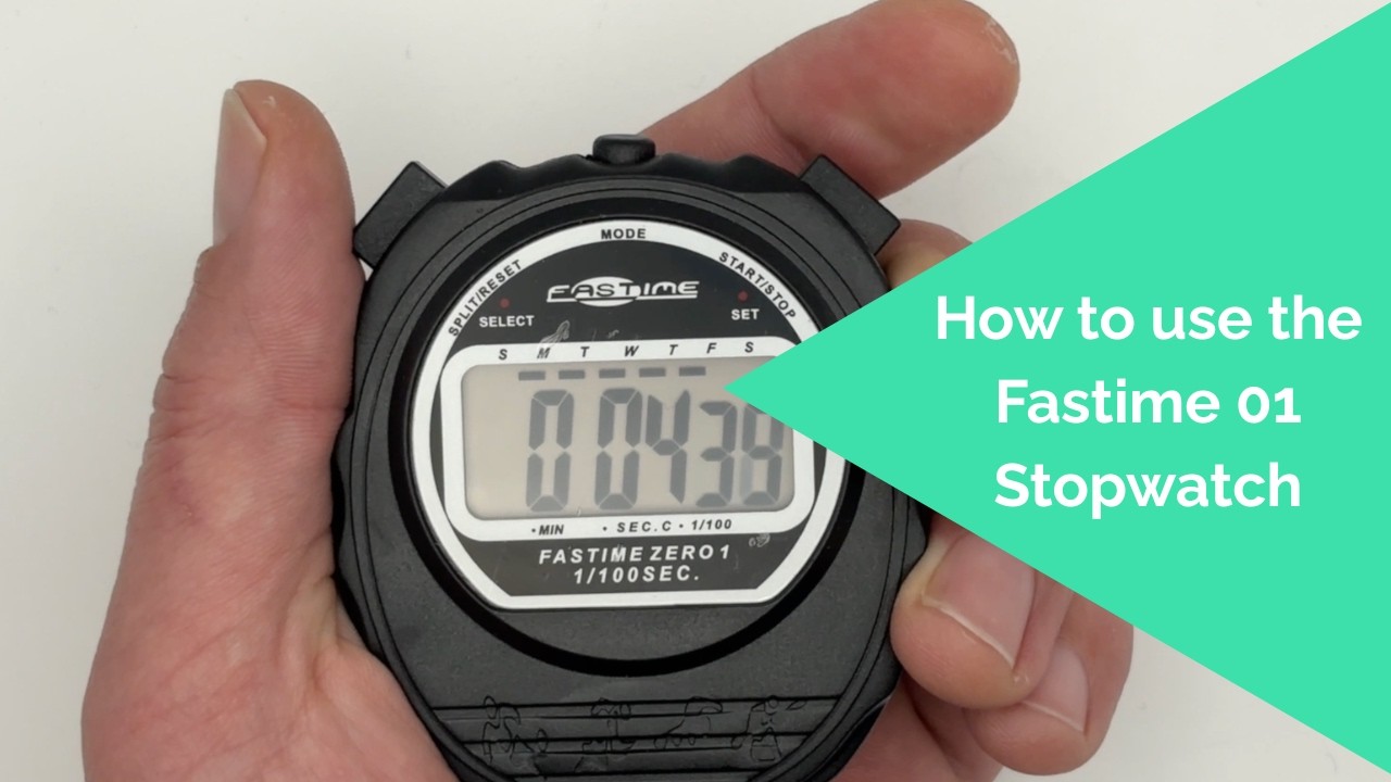 How To Use The Fastime 01 Stopwatch